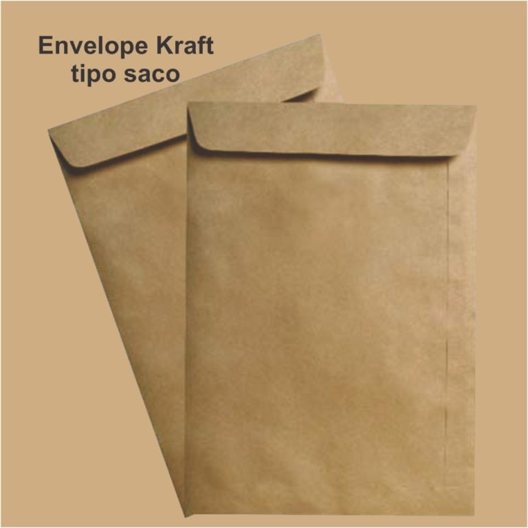 Envelope Tipo Saco Kraft - Papel Avulso - Loja