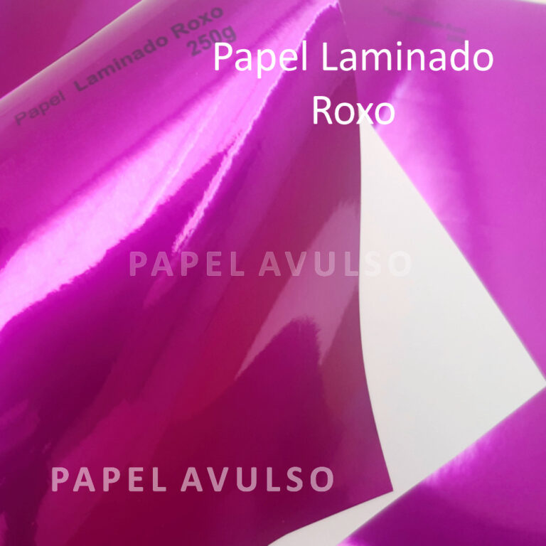 Papel Laminado Roxo - Papel Avulso - Loja